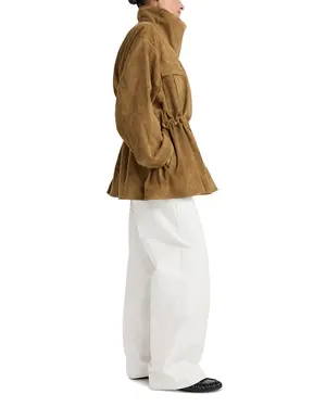 RÓHE Sculptural Suede Jacket