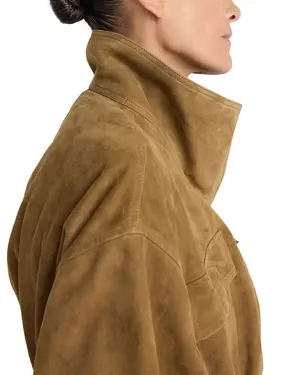 RÓHE Sculptural Suede Jacket