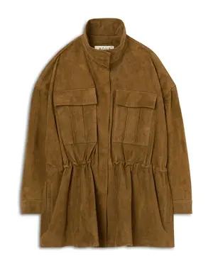 RÓHE Sculptural Suede Jacket