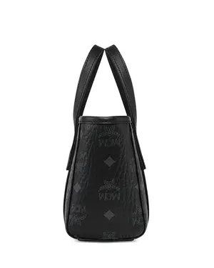Mcm Toni Mini Visetos Canvas Shopper Bag