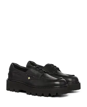 Mcm Platform Loafers In Calfskin