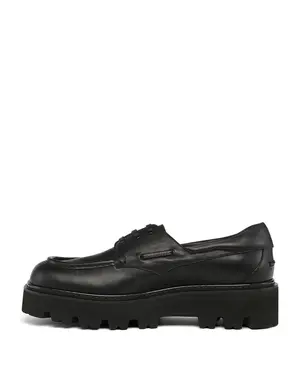 Mcm Platform Loafers In Calfskin