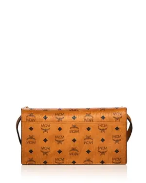 Mcm Aren Medium Visetos Canvas Crossbody