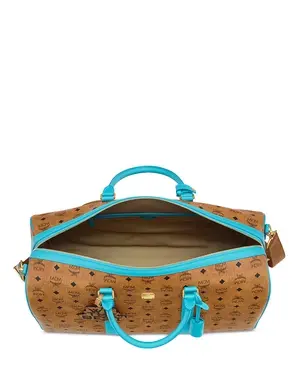Mcm Collection X Wtb Allover Logo Large Weekender Bag