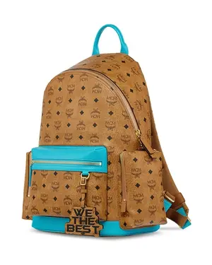 Mcm Collection X Wtb Allover Logo Backpack