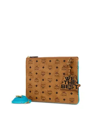 Mcm Collection X Wtb Allover Logo Flat Pouch