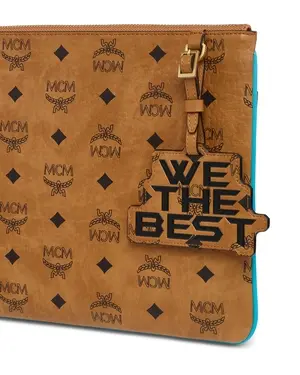 Mcm Collection X Wtb Allover Logo Flat Pouch