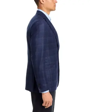 JACK VICTOR Midland Regular Fit Windowpane Plaid Wool Sport Coat