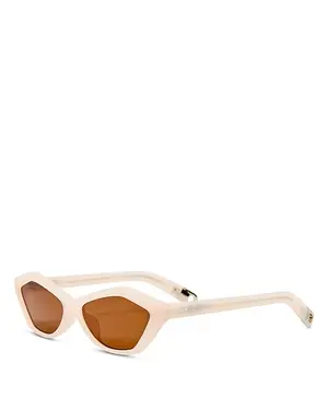 Jacquemus Bambino Angular Sunglasses, 56mm - White