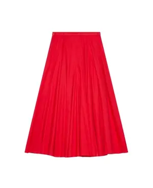 Mint Velvet Cotton Full Midi Skirt