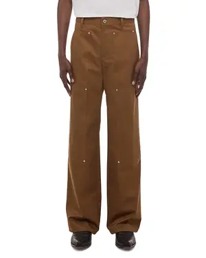 Helmut Lang Straight Fit Carpenter Chino Pants - Fawn