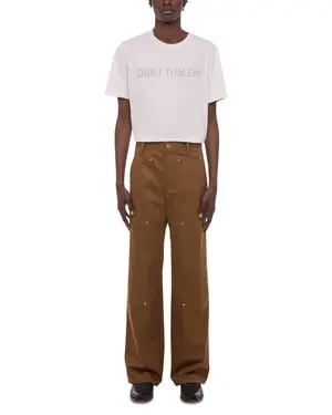 Helmut Lang Straight Fit Carpenter Chino Pants - Fawn