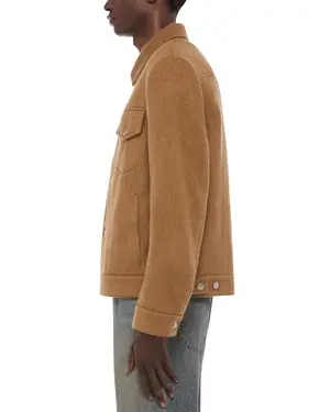 Helmut Lang Hairy Wool Blend Trucker Jacket