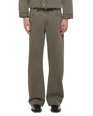 Helmut Lang Classic Relaxed Bootcut Fit Jeans - Olive Tint