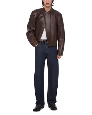 Helmut Lang Glossy Leather Moto Jacket