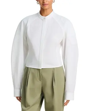 Helmut Lang Cotton Band Collar Shirt