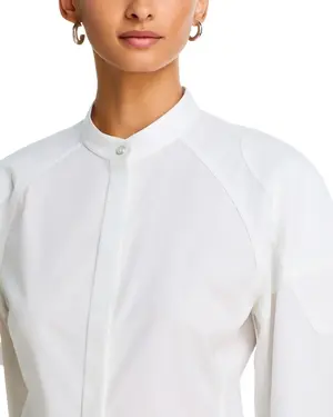 Helmut Lang Cotton Band Collar Shirt