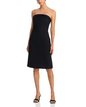 Helmut Lang Sleeveless Wool Blazer Dress - Black