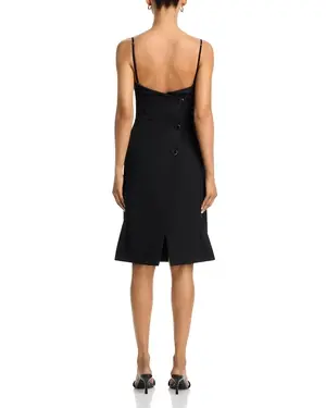 Helmut Lang Sleeveless Wool Blazer Dress