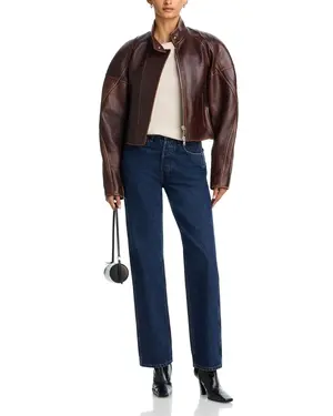 Helmut Lang Leather Zip-up Jacket
