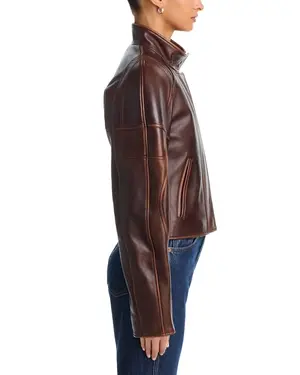 Helmut Lang Leather Zip-up Jacket