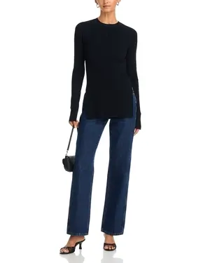 Helmut Lang Rib Slit Crewneck Top