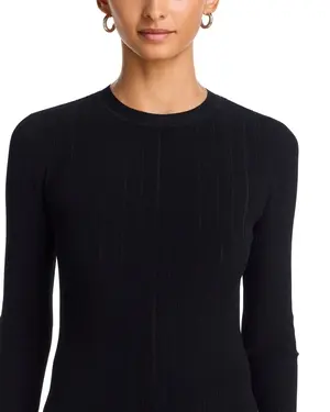 Helmut Lang Rib Slit Crewneck Top
