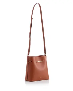 Strathberry Corda Leather Bucket Bag - Chestnut