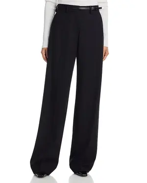 Helmut Lang Belted Wool Trousers