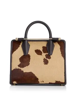 Strathberry Mini Calf Hair Tote - Sand Multi