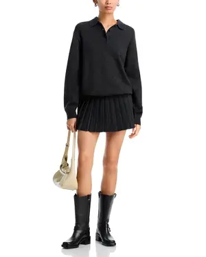 Alexander Wang Long Sleeve Polo Wool-blend Dress