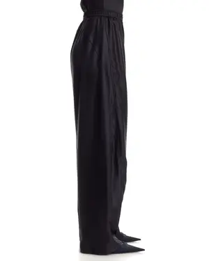 Alexander Wang Mid Rise Silk Track Pants