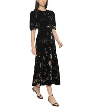 Sea Leda Velvet Midi Dress