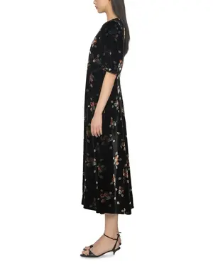 Sea Leda Velvet Midi Dress