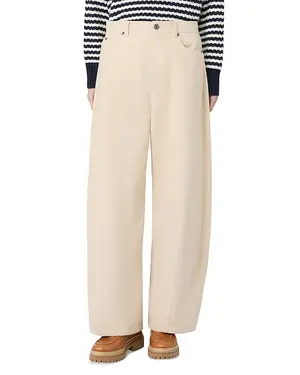 Max Mara Wkdordine Cotton Barrel Jeans - Ivory