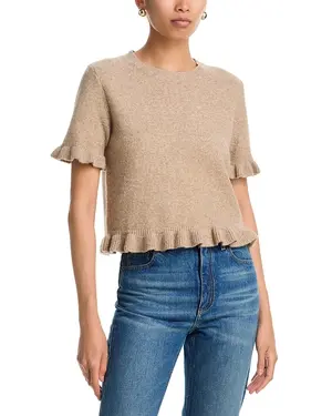 SIX FIFTY Ruffle Trim Sweater