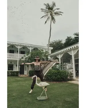 Johanna Ortiz Palm Nomad Smocked Waist Pants