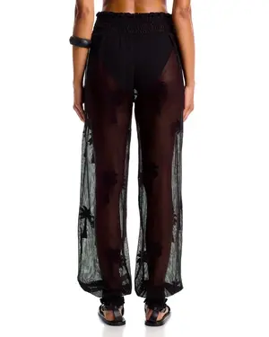 Johanna Ortiz Palm Nomad Smocked Waist Pants