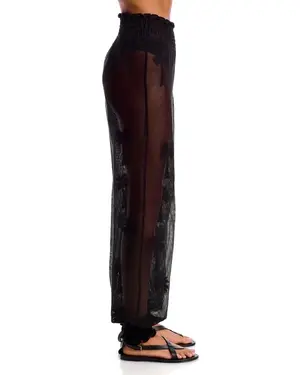 Johanna Ortiz Palm Nomad Smocked Waist Pants