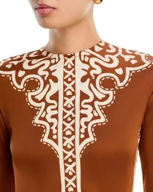 Johanna Ortiz Abstract Print Top