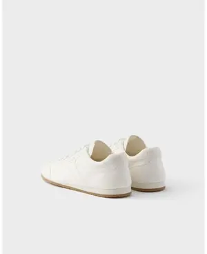Prada Nappa Leather Sneakers - Neutral