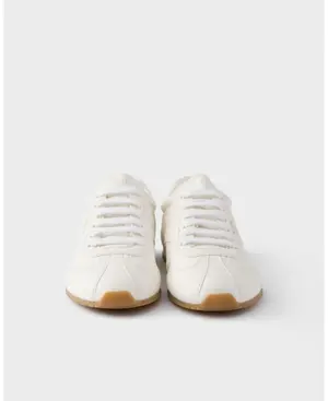 Prada Nappa Leather Sneakers - Neutral