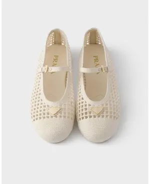 Prada Crochet Ballerinas