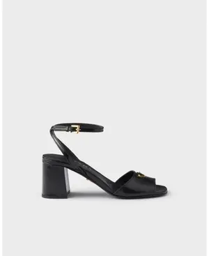 Prada Leather Sandals - Black