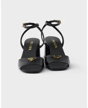 Prada Leather Sandals - Black