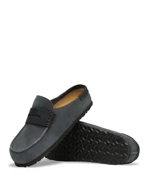 BIRKENSTOCK Naples 2.0 Suede Clogs - Gray
