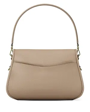 Michael Kors Holmes Medium Pebbled Leather Crossbody Bag - Eggshell