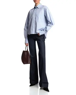 Victoria Beckham Ellys Button-up Shirt With Striped Pattern