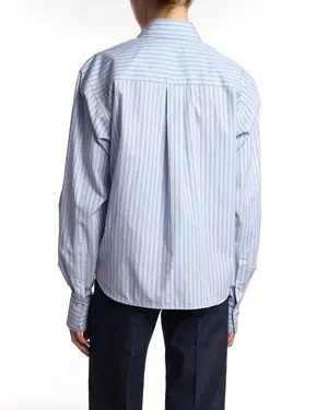 Victoria Beckham Ellys Button-up Shirt With Striped Pattern