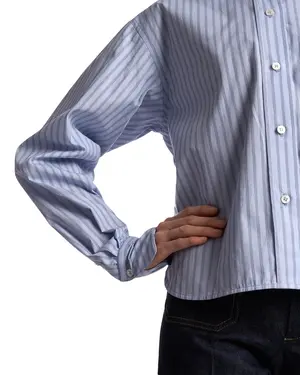 Victoria Beckham Ellys Button-up Shirt With Striped Pattern